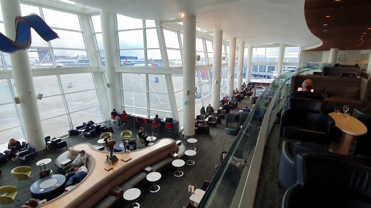 SEA: Delta Skyclub Seattle Lounge - YouTube