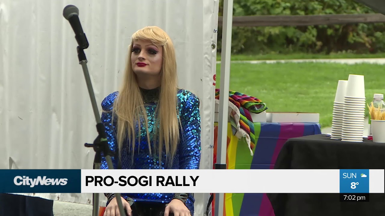 Pro-SOGI rally in Coquitlam - YouTube