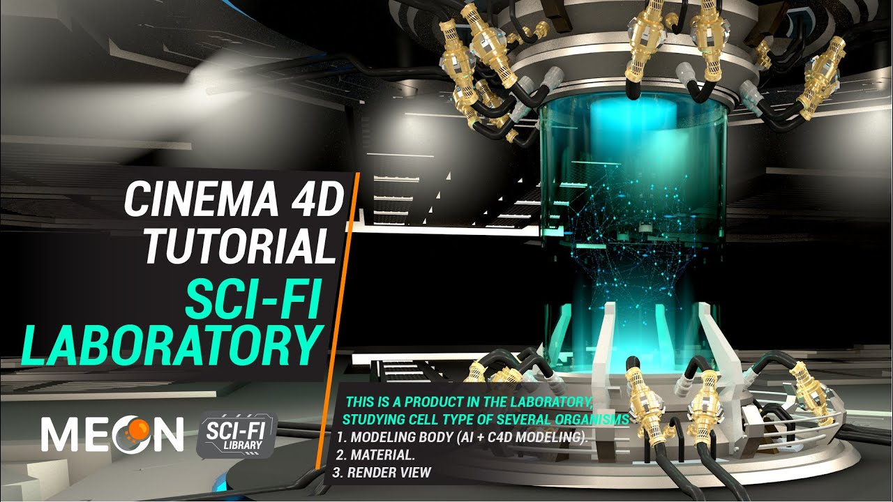 Cinema 4D Tutorial Sci-Fi Laboratory Modeling | Meon VFX - YouTube