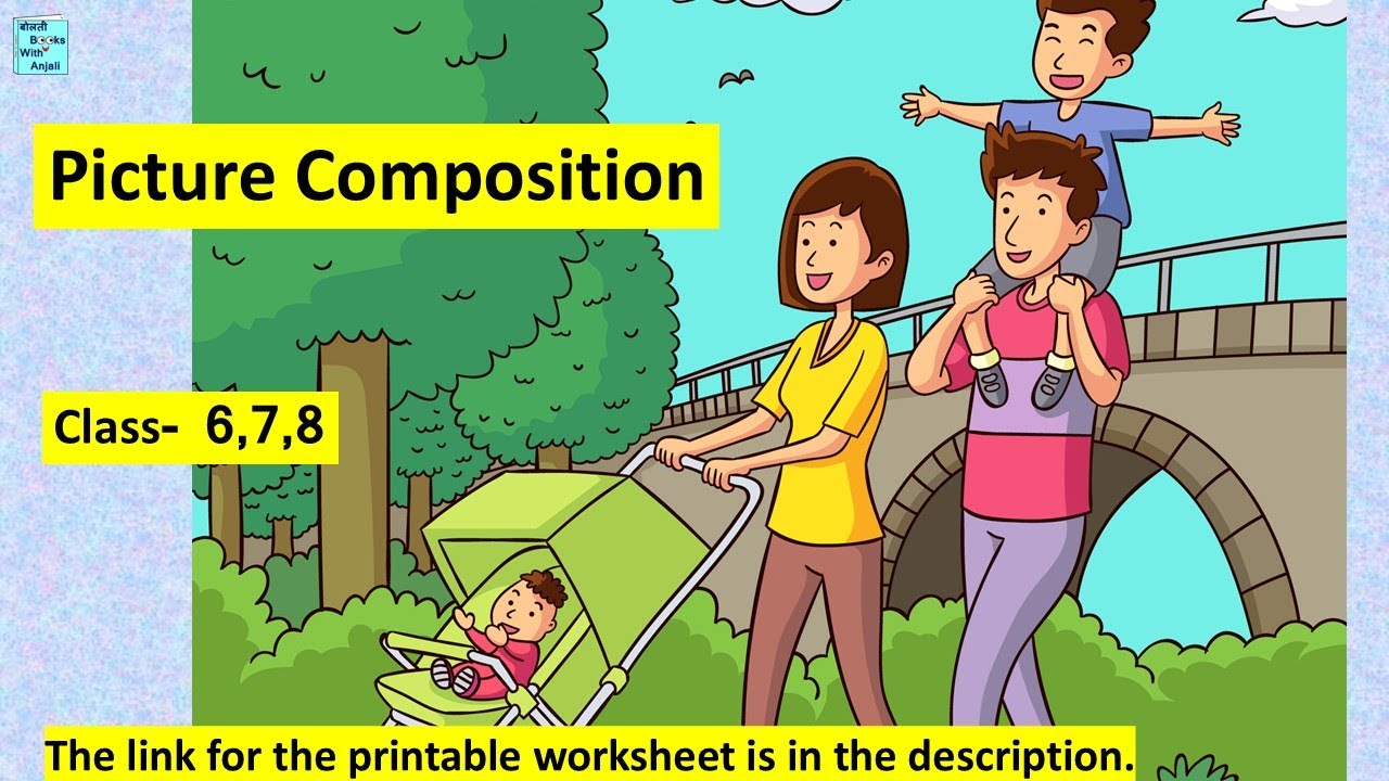 Walk in a park. Picture composition. Sentence making. English activity ...