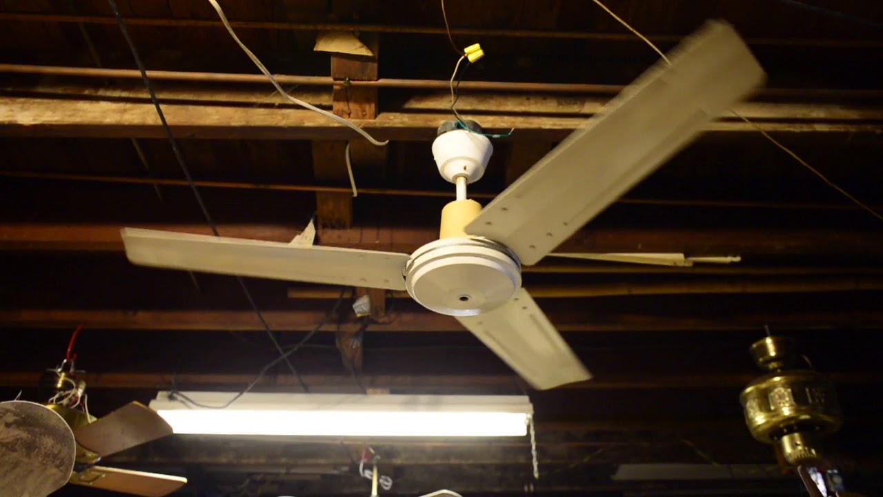 DEMCo 48" Industrial Ceiling Fan (c. 1981) - YouTube