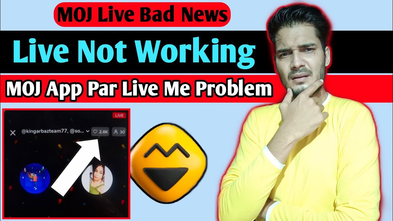 Live Not Working In MOJ App | MOJ App Par Live Me Problem Kyu Ho Rahi ...