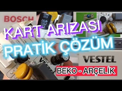 BUZDOLABI DERİN DONDURUCU elektronik KART ARIZASI tamiri PRATİK ÇÖZÜM Beko Vestel Bosch Arçelik