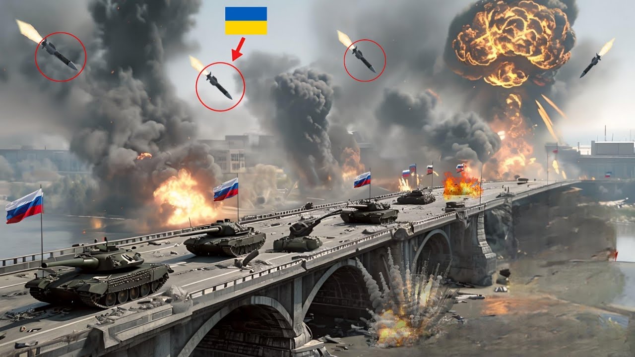 just happened! russian tank convoy attacked by ukrainian missile on ...