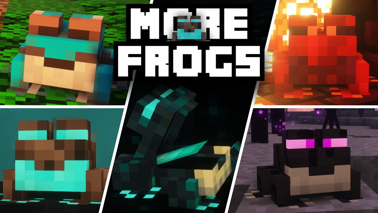 [Fabric/Forge] MORE FROGS MOD - Sculk Frog, Ender Frog & More ...