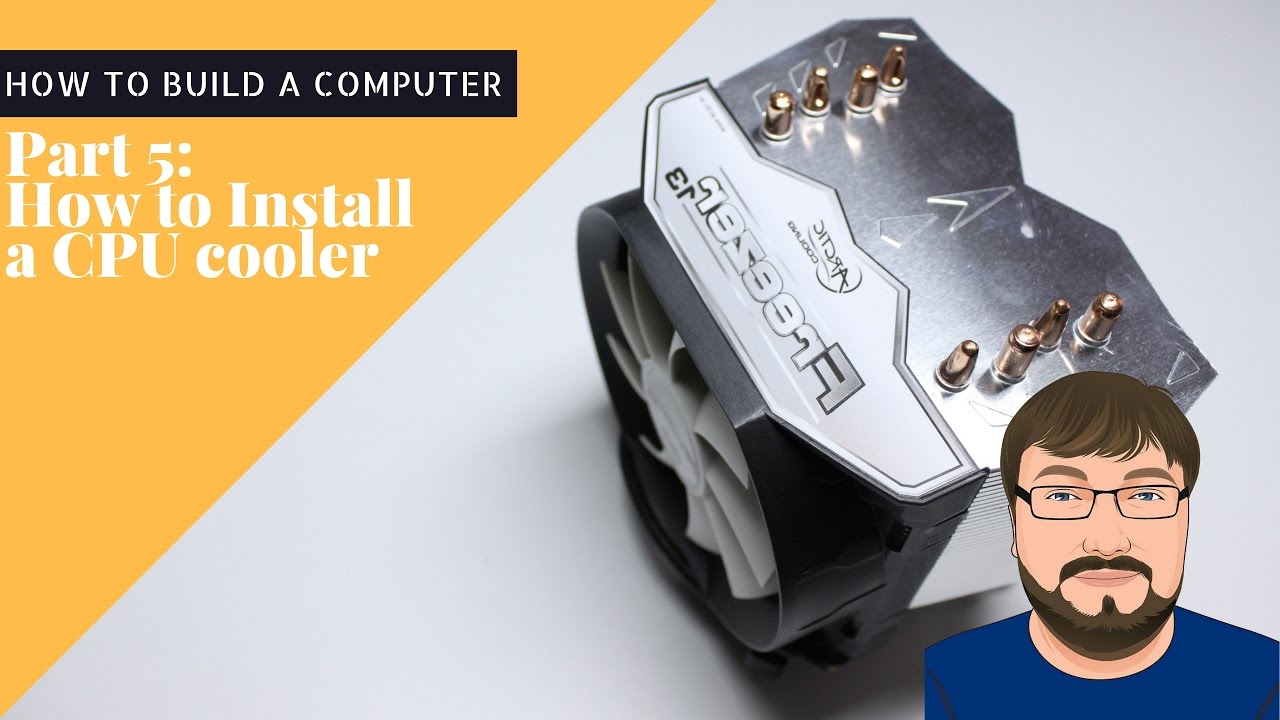 How to Build a Computer - Install a CPU cooler - YouTube