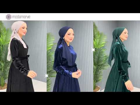 Kadife Elbise Şıklığı En Yeni Modeller modamerve.com'da..!
