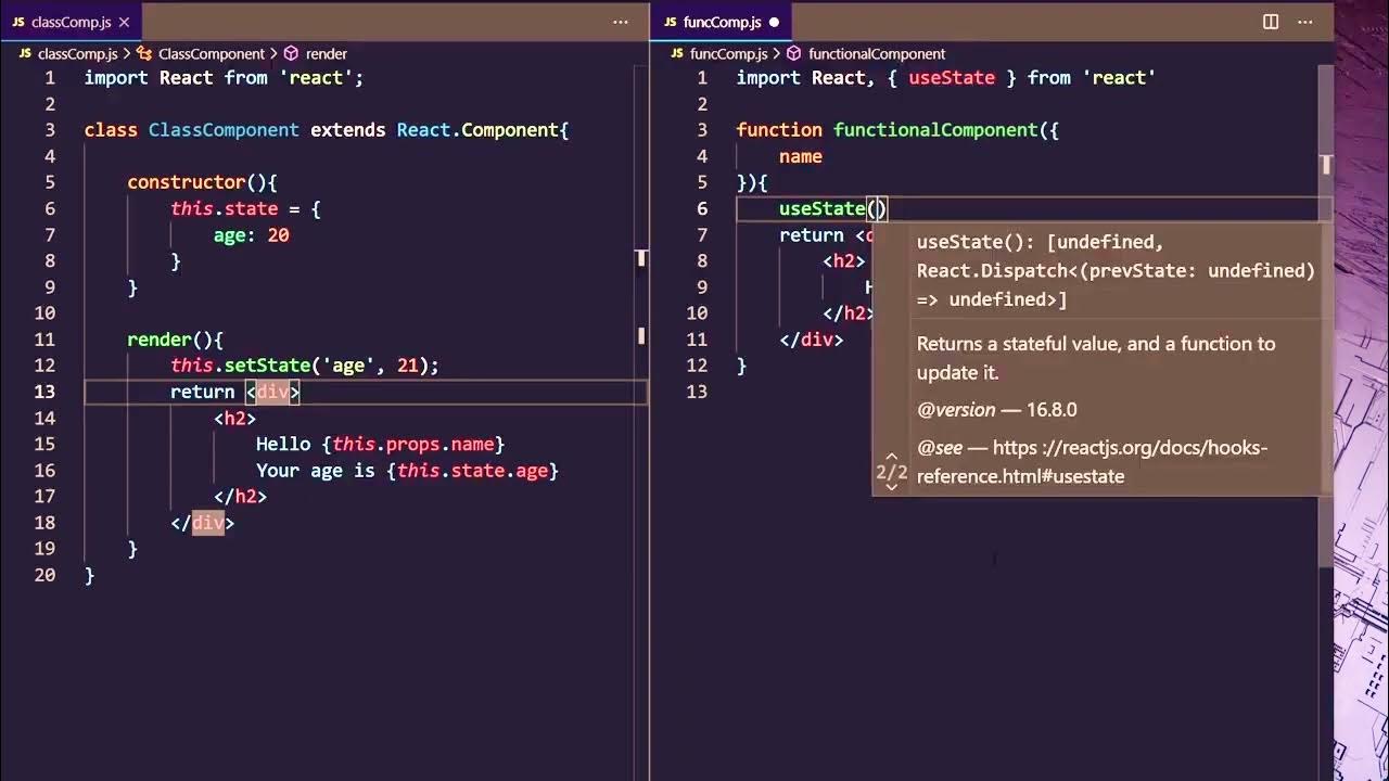 Functional and Class Component in ReactJS - YouTube
