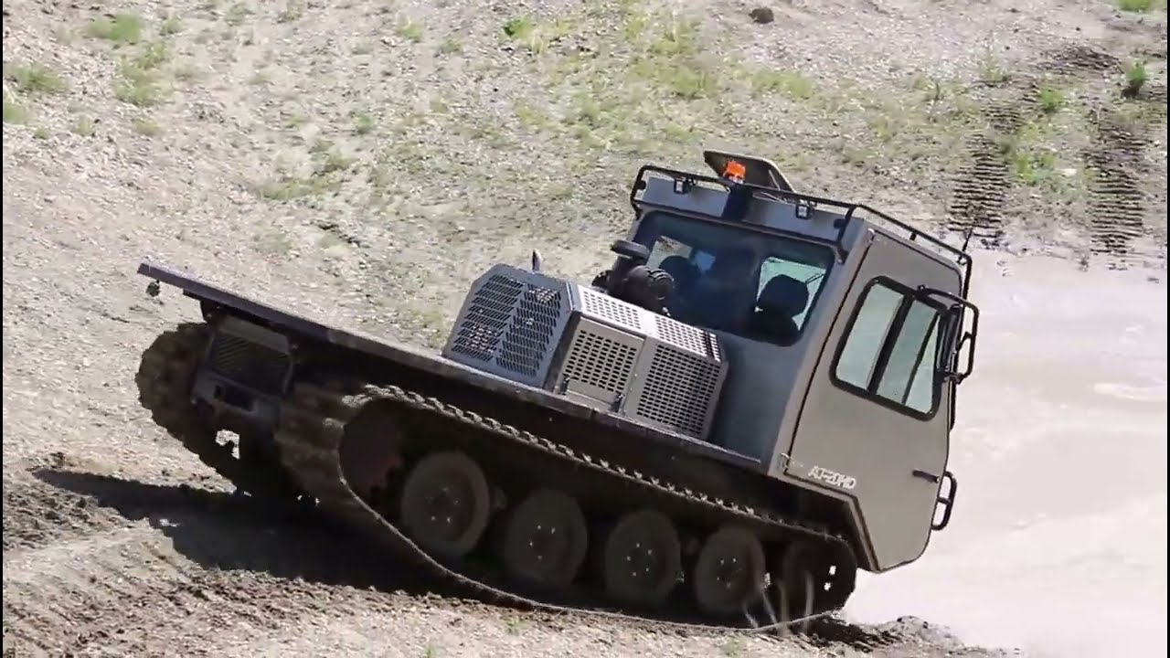 ALLTRACK AT-20HD tracked vehicle field test - YouTube