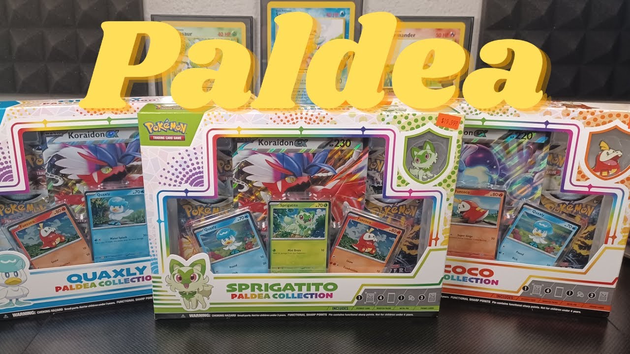 Scarlet and Violet Paldea Collection Boxes - YouTube