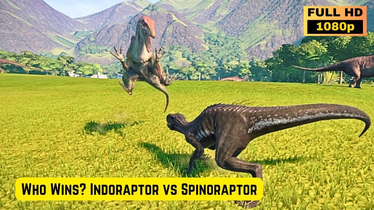 Indoraptor vs Spinoraptor – Battle of the Ultimate Predators! 🦖 ...
