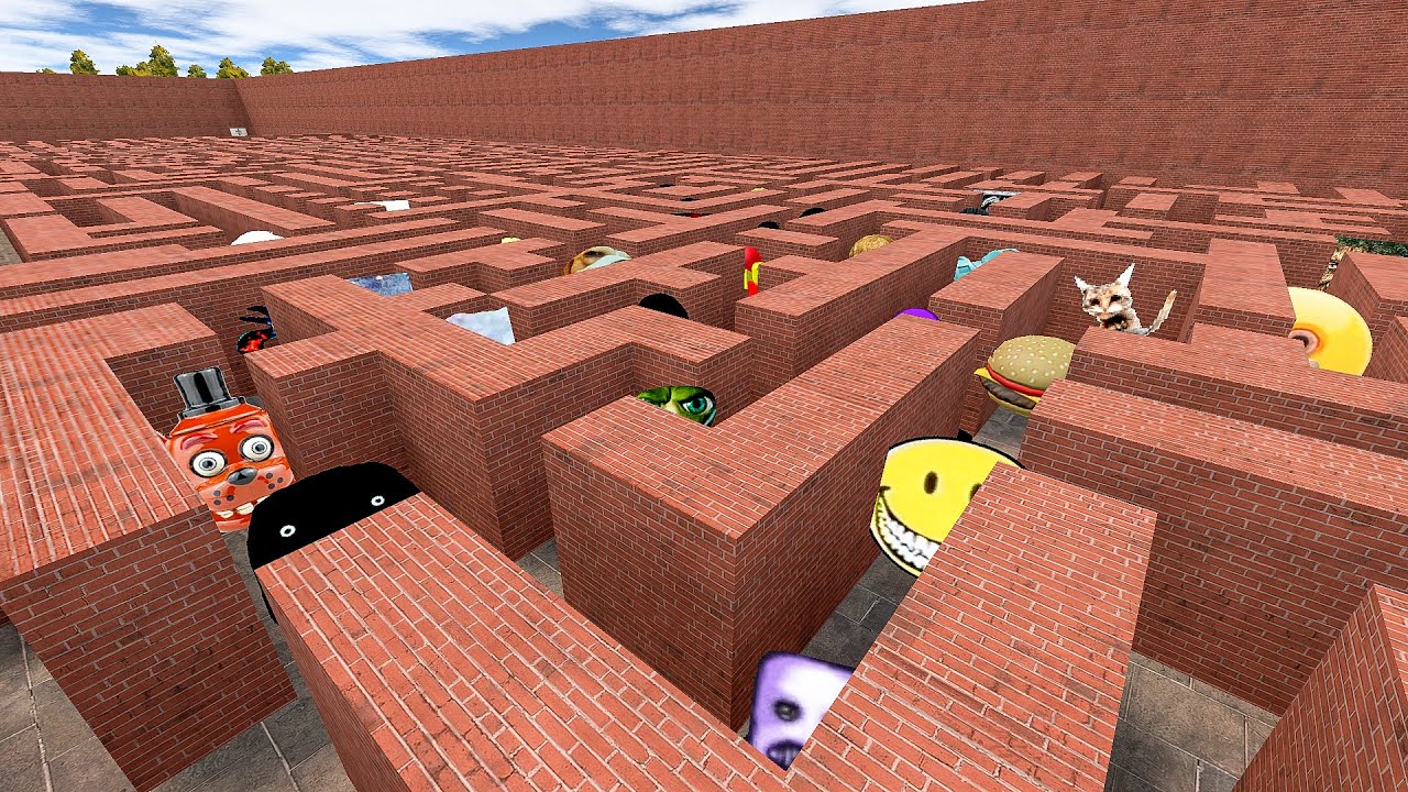 RUNNING FROM THE FASTEST NICOS NEXTBOTS In MAZE | Garry's Mod - YouTube