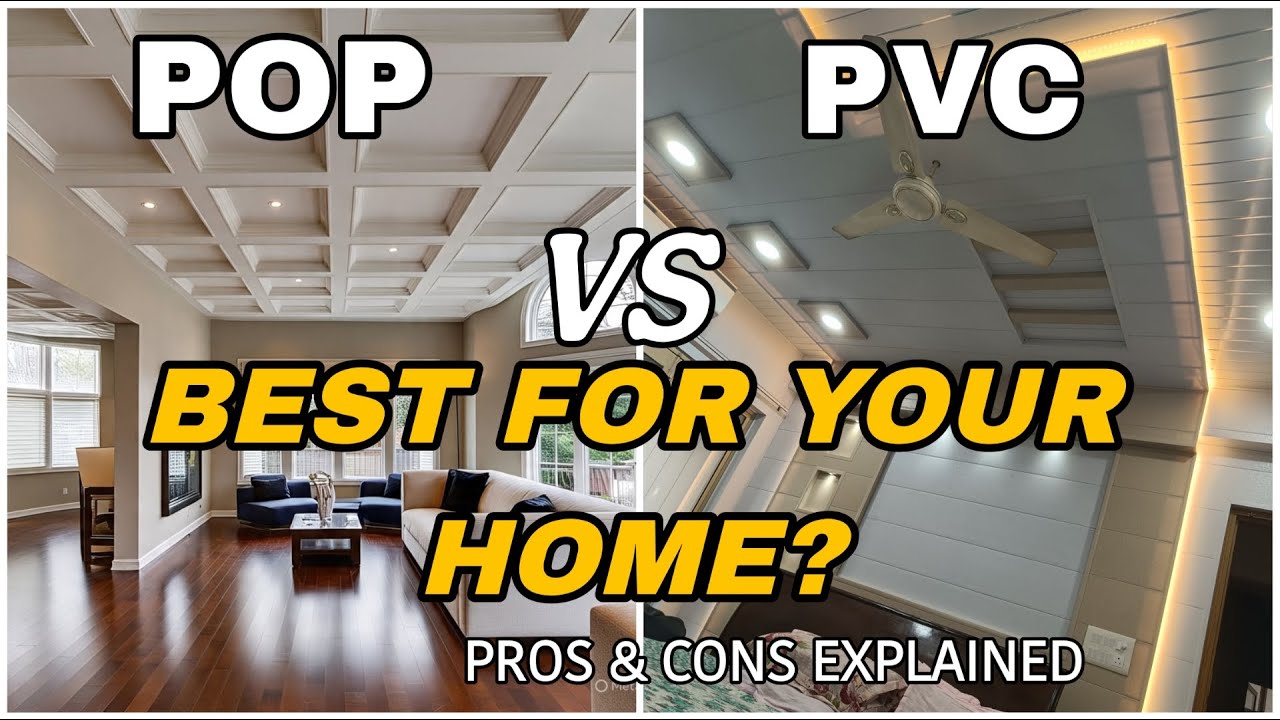 POP vs PVC ceiling | कौन है बेस्ट आपके घर के लिए? | False Ceiling ...
