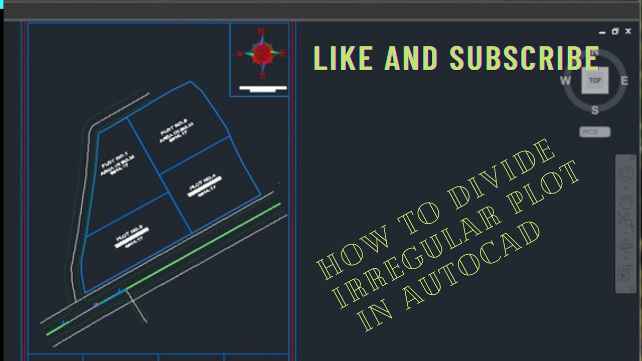 How To Divide Irregular Shape Plot Equal Part In AutoCAD As Per Demand YouTube How To Divide Irregular Shape Plot Equal Part In AutoCAD As Per Demand YouTube