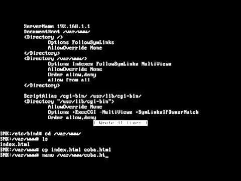Tutorial membuat web server di debian 5 - YouTube