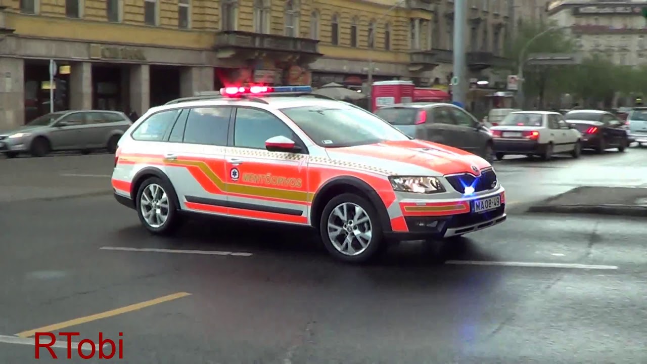 Budapest EMS doctor car responding | Budapest OMSZ MOK [HU | 12.4.2017 ...