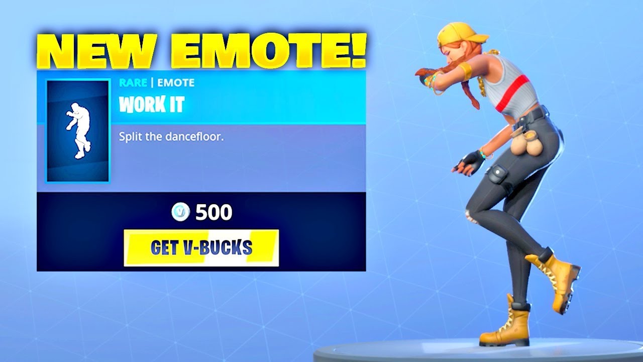 *NEW* WORK IT EMOTE! Fortnite ITEM SHOP [July 8, 2019] | Fortnite ...