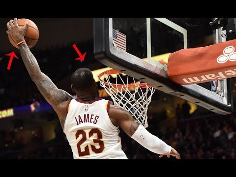 LeBron James Sick Left Hand Dunk vs Jazz - YouTube