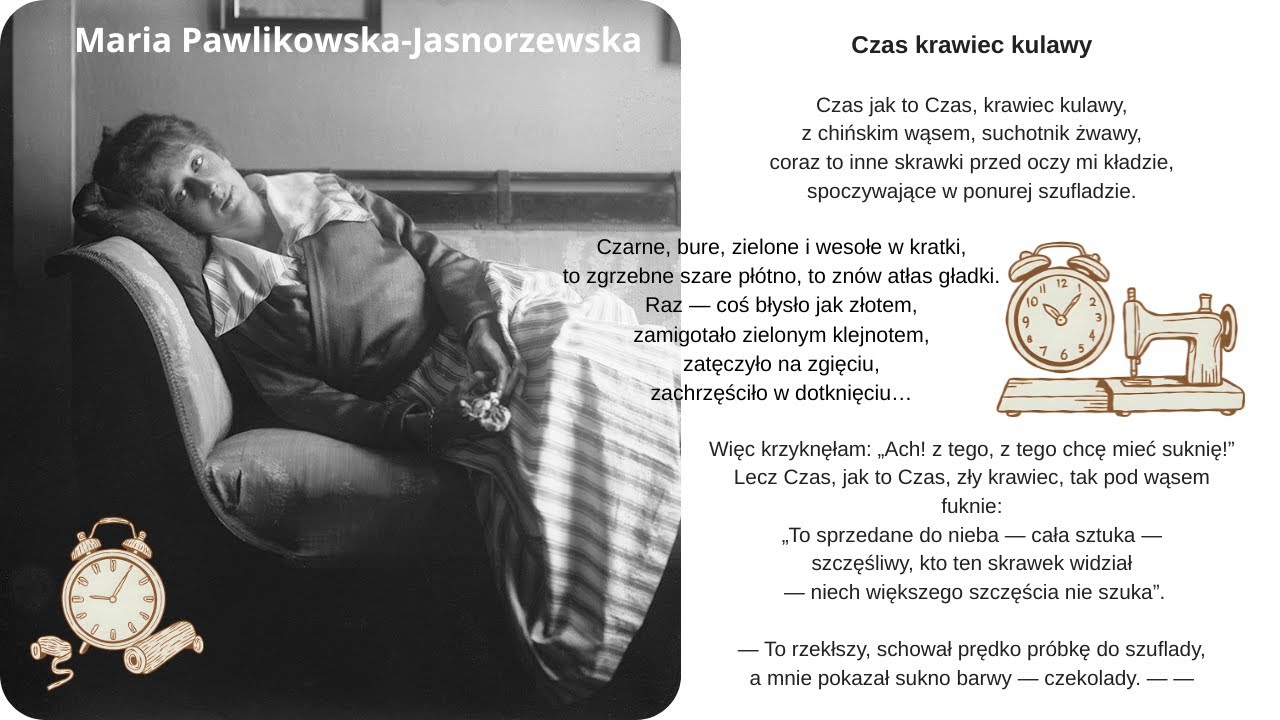 Czas krawiec kulawy - YouTube