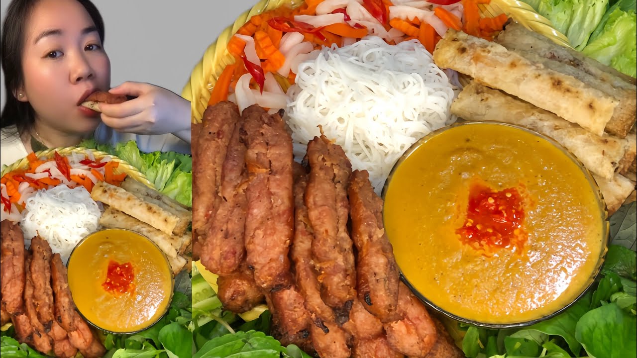 MUKBANG | NEM NƯỚNG NHA TRANG ĂN NGON MAN MÁC - YouTube
