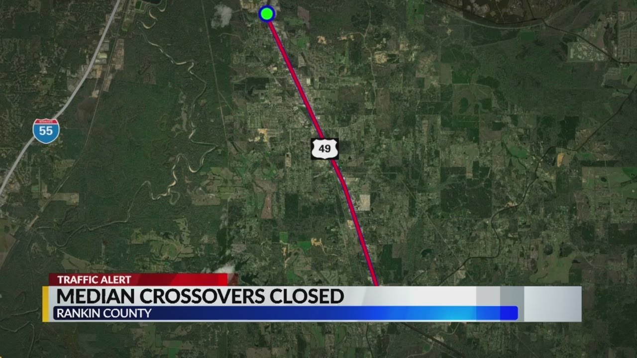 Median crossovers closed - YouTube