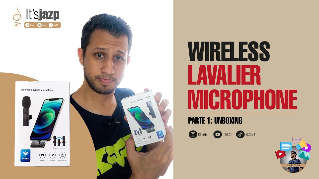 Wireless Lavalier Microphone (parte 1: Unboxing) - ESP - YouTube