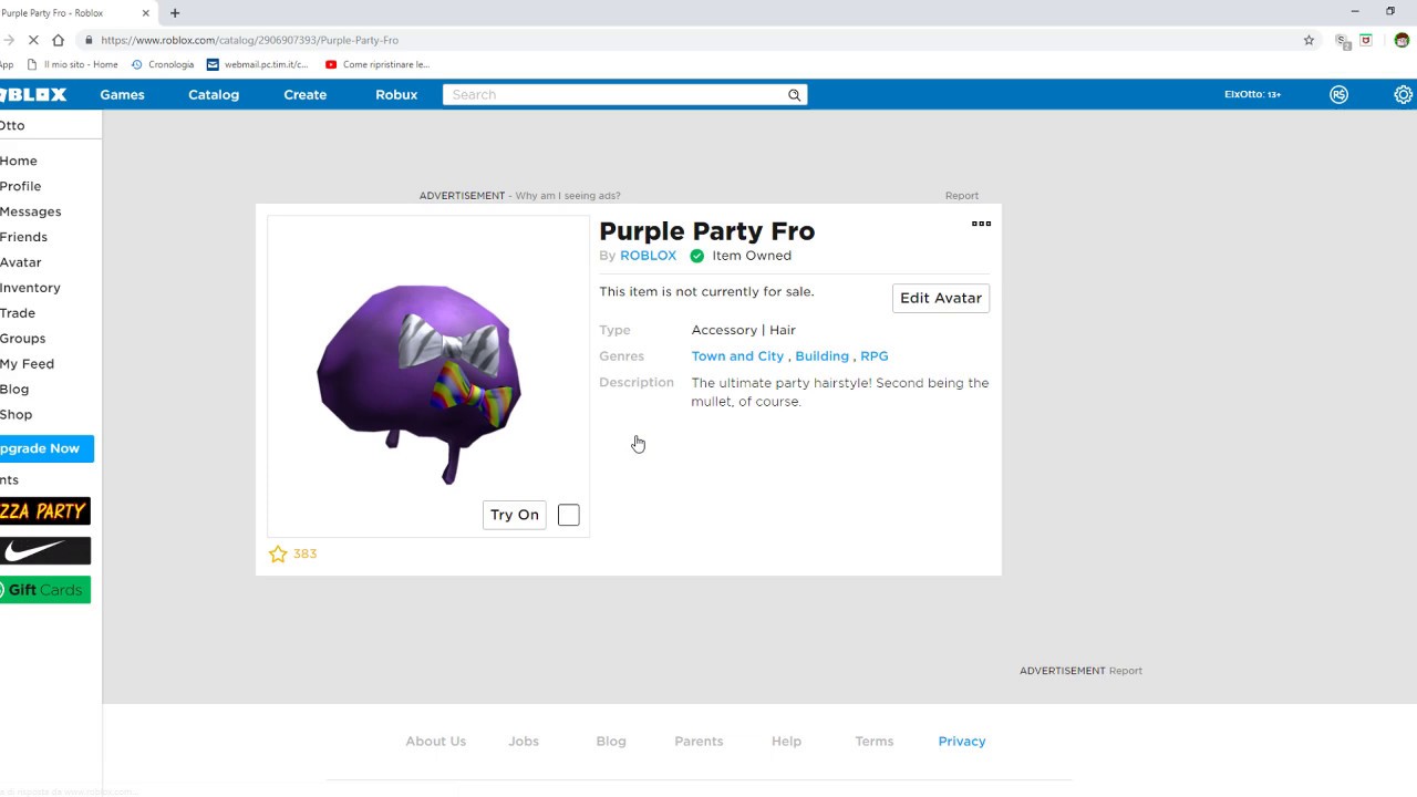 Ho vinto il Pizza Party - ROBLOX (Grazie Conor3D) - YouTube