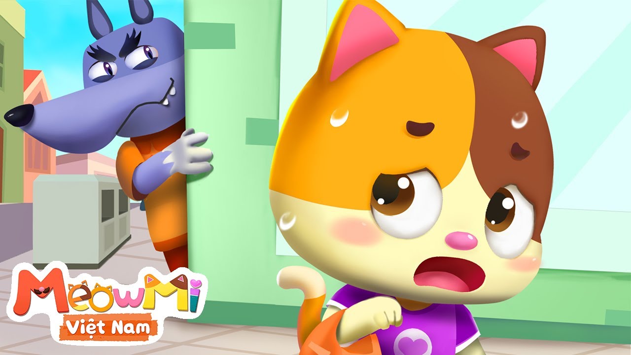 Mèo con Mimi có người lạ theo dõi | Nhạc thiếu nhi | MeowMi Gia đình ...