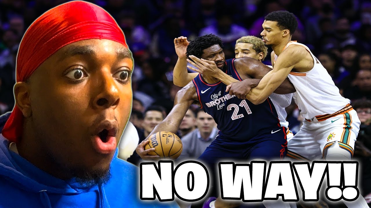 JOEL EMBIID COOKED WEMBY FOR 70!!- Philadelphia 76ers vs San Antonio ...