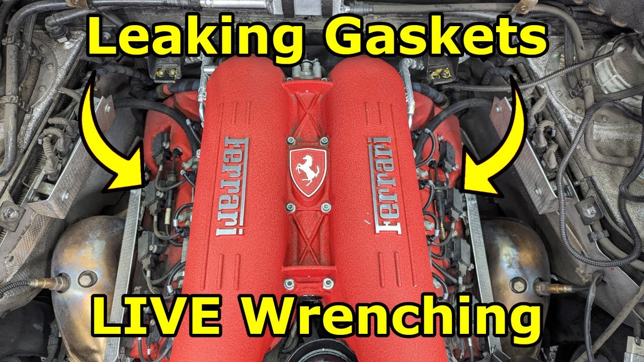 Ferrari F430 Valve Cover Gaskets Replacement - LIVE Wrenching - YouTube