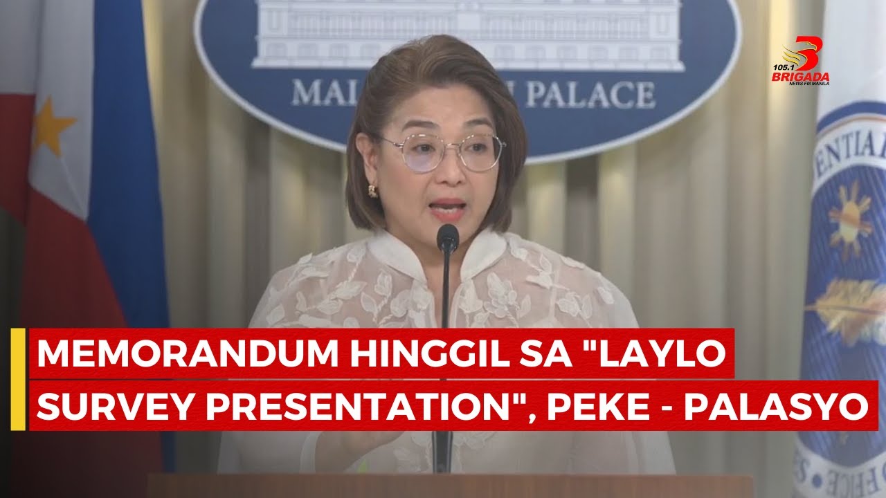Kumakalat na memorandum hinggil sa "Laylo survey presentation", peke ...
