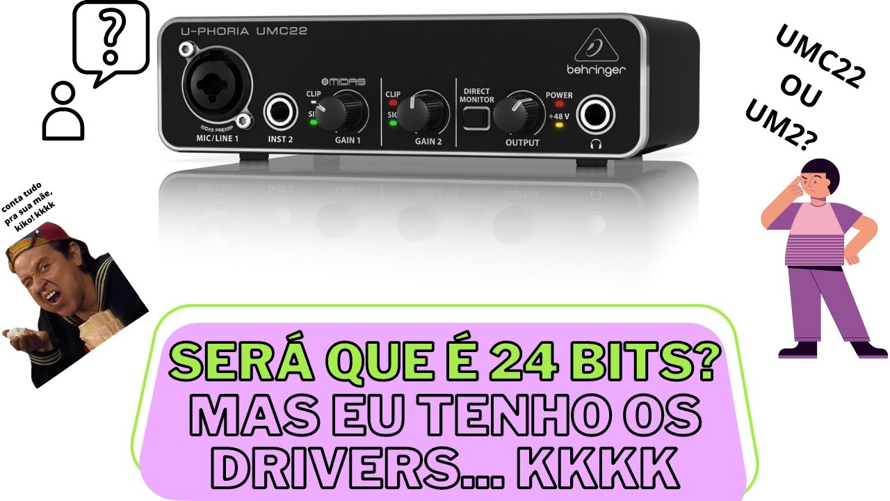 Problemas com Drivers da Behringer Umc22/Um2? Resolvido! (Assista antes ...