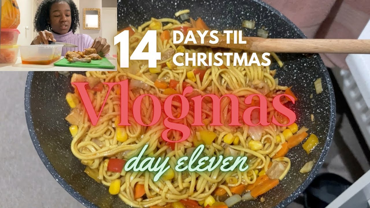 VLOGMAS DAY 11 | let’s cook saucy stir-fry CHICKEN CHOW MEIN (Christmas ...
