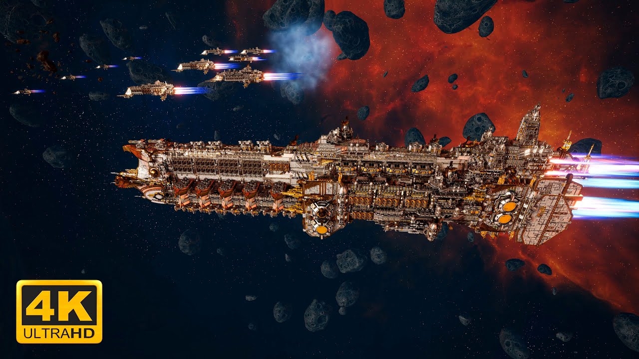 Imperial Navy vs Tau Merchant Fleet - Skalgrim Mod - 4K Quality ...