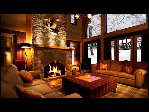 Karda Şömine Ambiyansı ❄️🔥 | Rahatlatıcı Ateş Sesi & Piyano Müziği | Uyku & Huzur
