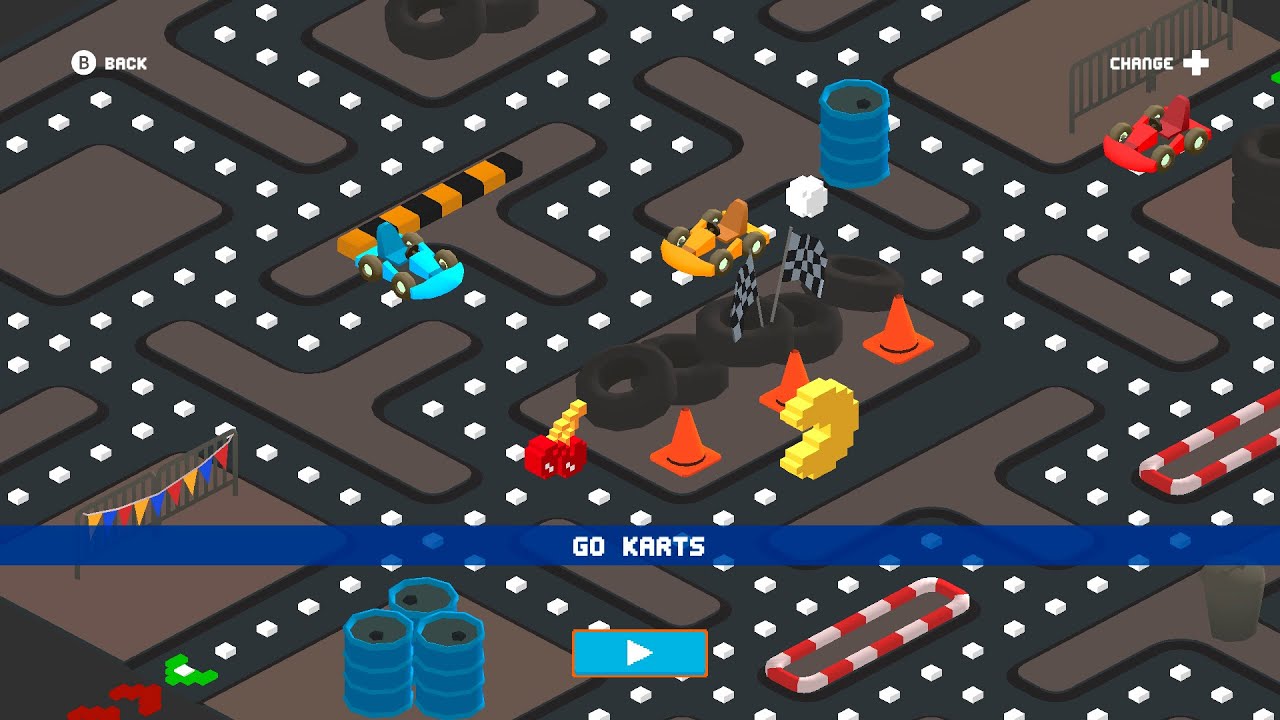Pac-Man 256. "GO KARTS" skin. 39468 - scores. - YouTube