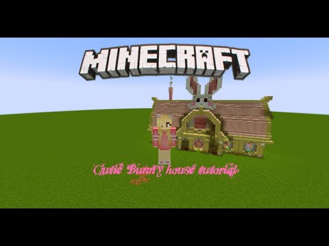 lovely and cutie bunny house tutorial ( minecraft build tutorial) - YouTube