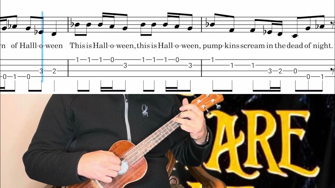 This is Halloween 🎃 | EASY Ukulele Fingerstyle Play Along with SHEET ...