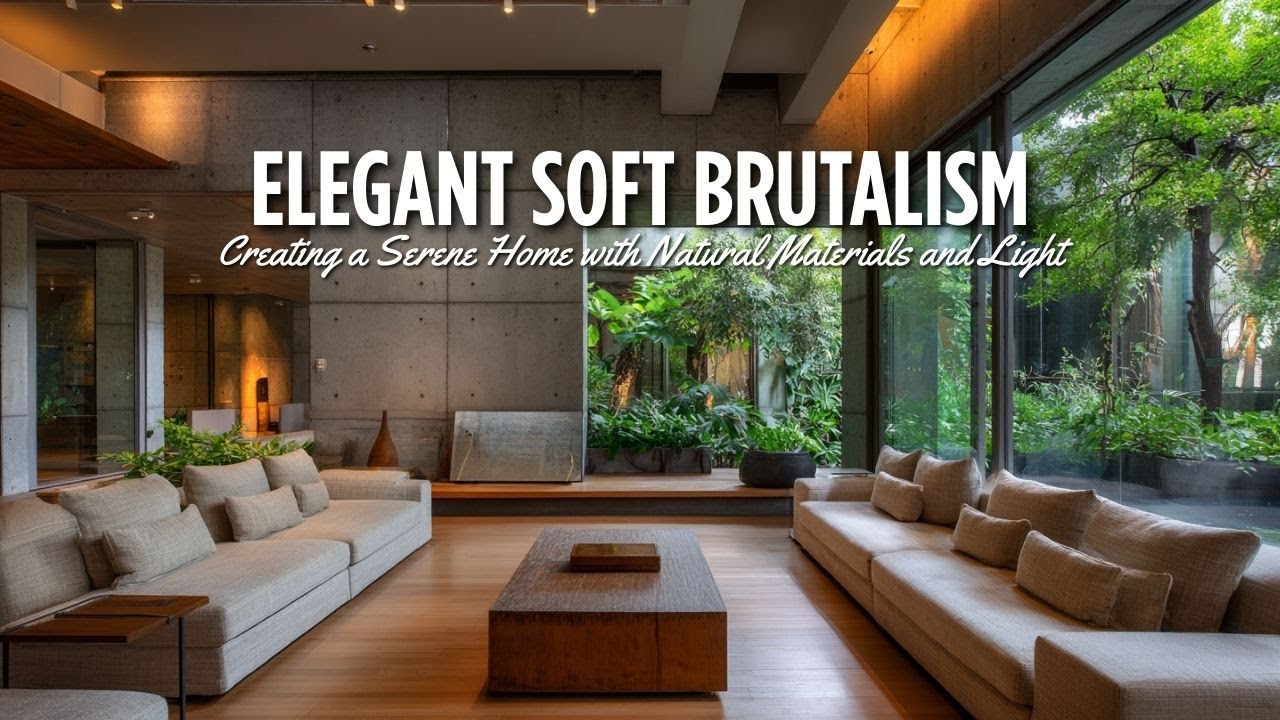 Elegant Soft Brutalism: Creating a Serene Home with Natural Materials ...