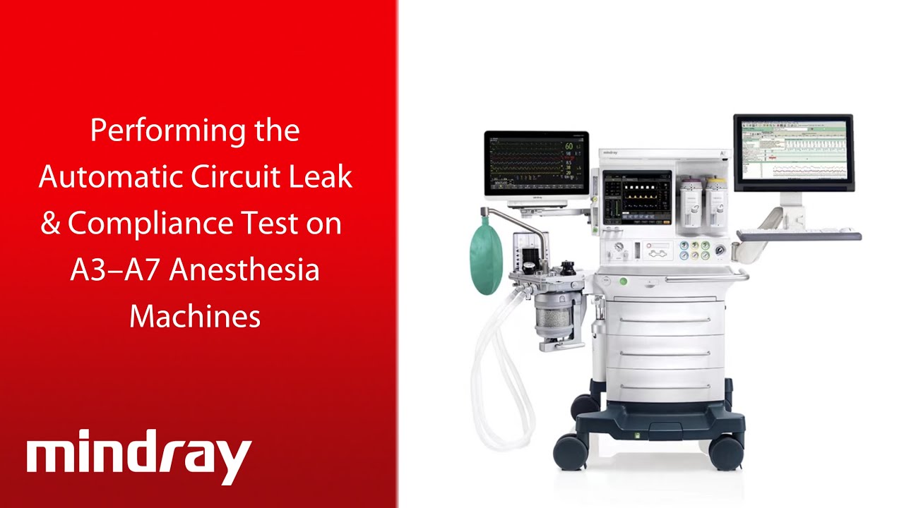 How to Perform the Automatic Circuit Leak and Compliance Test | Mindray ...