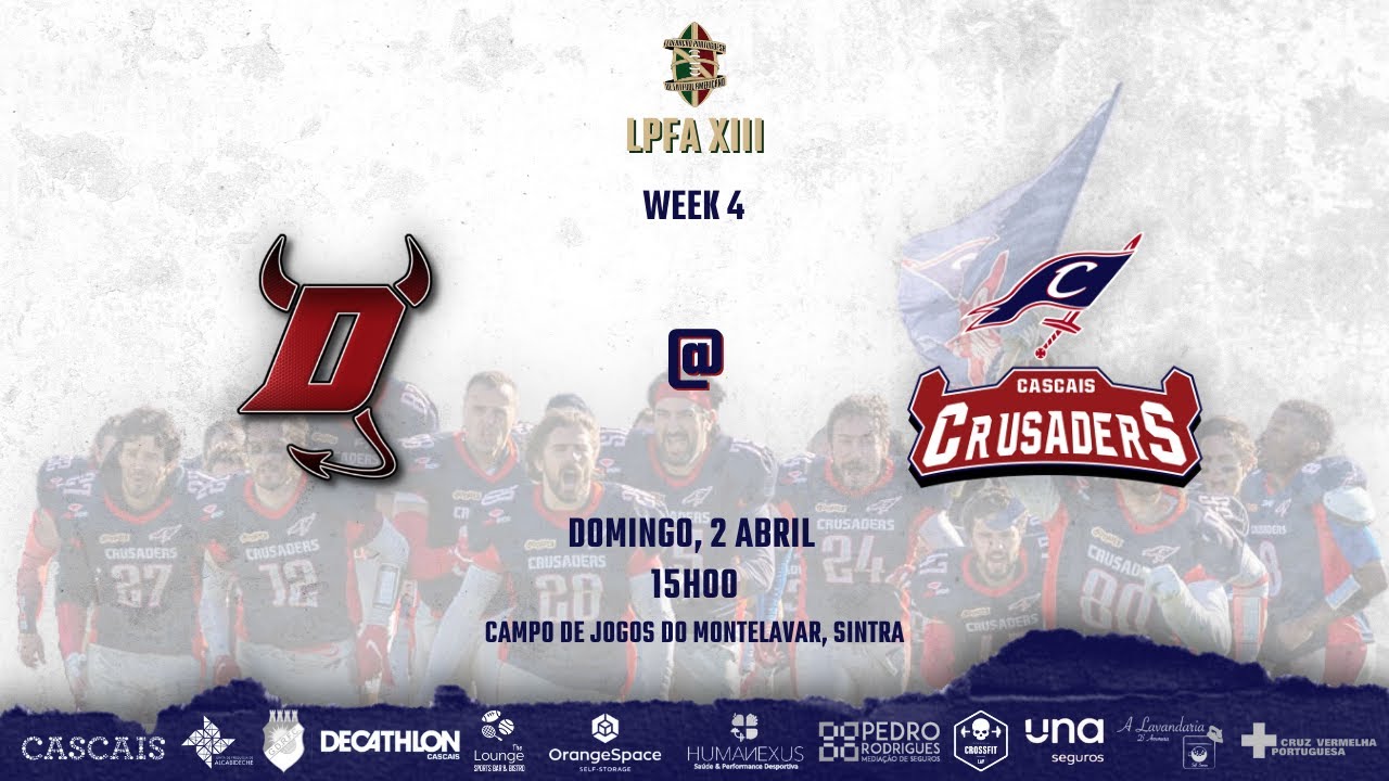 Week 4, LPFA XIII, Cascais Crusaders vs Lisboa Devils - YouTube