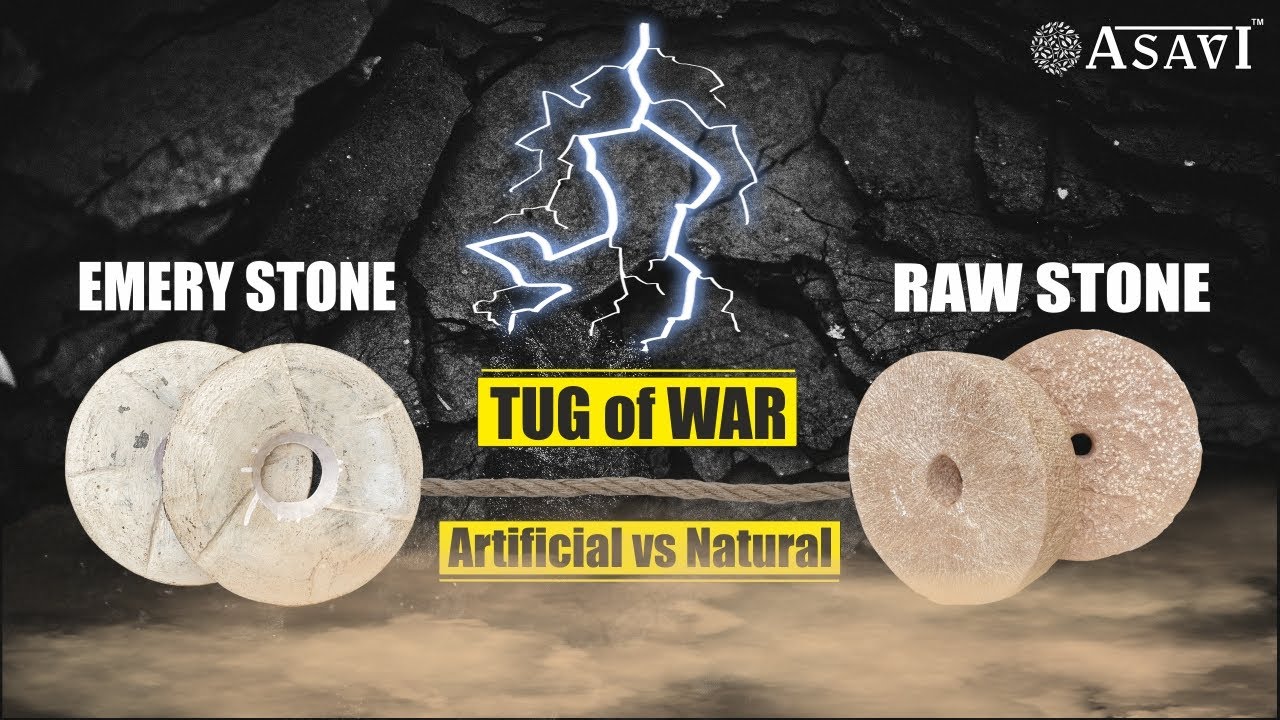 Difference between EMERY and NATURAL stone - YouTube