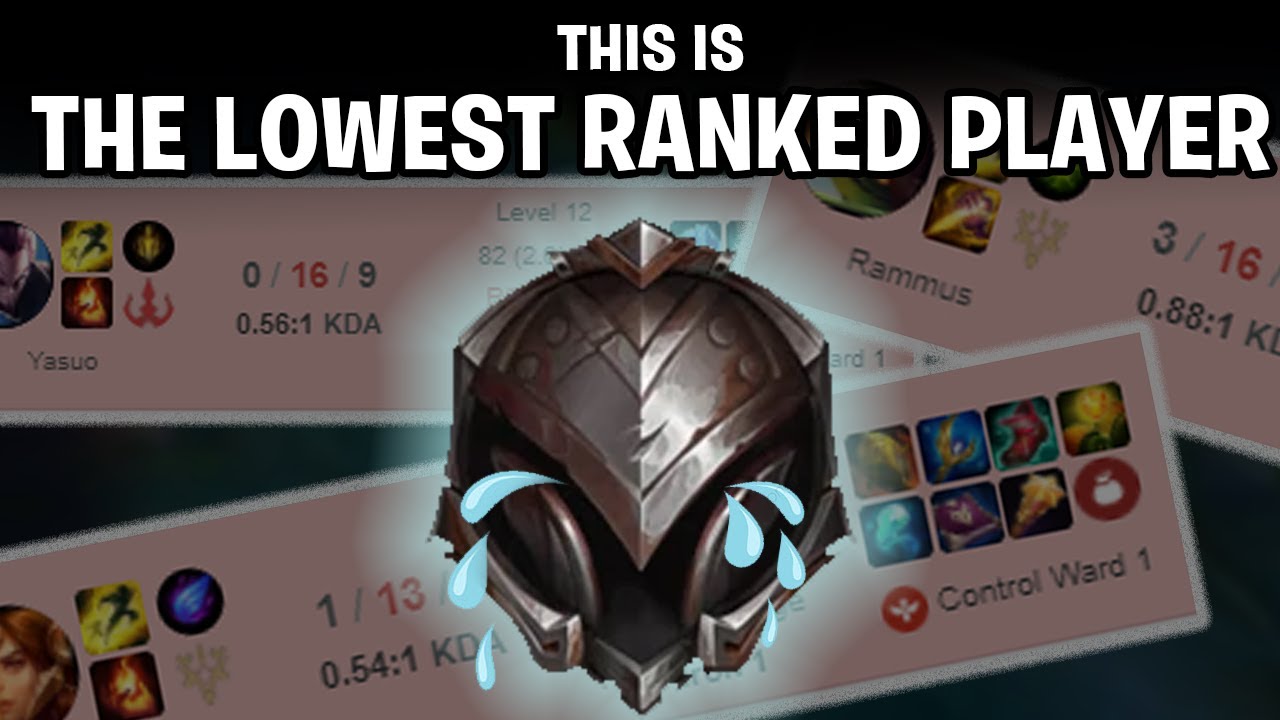 This is the Lowest Ranked Player in The World - YouTube
