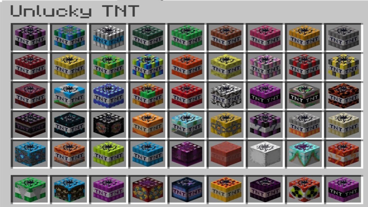 Minecraft: Amazing LUCKY TNT MOD (100+ TNT EXPLOSIVE) TOO MUCH MORE TNT ...