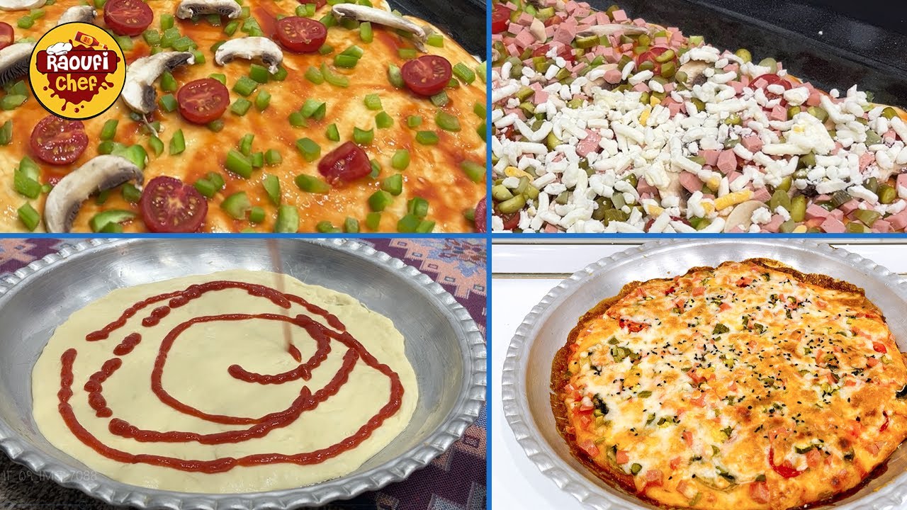 Easy Sausage Pizza 15 Minute Pizza Recipe بيتزا سهله وسريعه طريقة