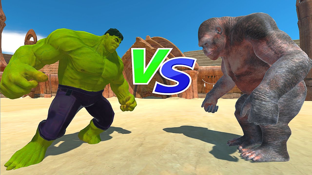 HULK VS GORO AT ARENA - Animal Revolt Battle Simulator - YouTube