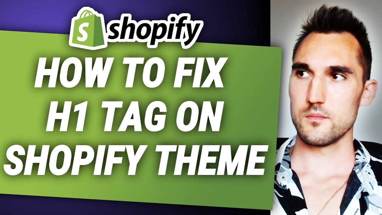 How to Fix The H1 Heading Issue On Shopify Dawn Theme - YouTube