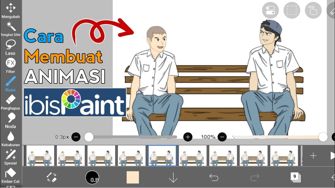 Cara Membuat Animasi di Aplikasi IbisPaint x | Tutorial Animasi - YouTube