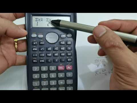 How to compute sum of x, sum of x squared and mean using a scientific ...