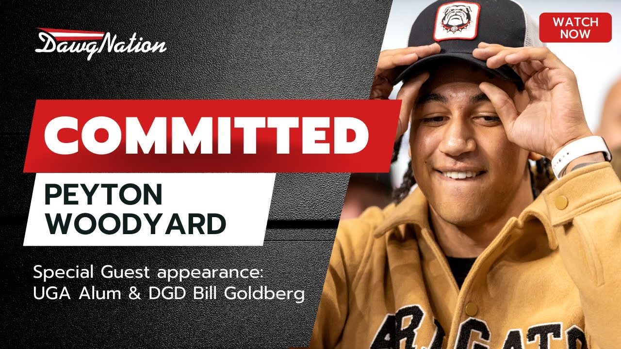 WATCH: Peyton Woodyard commits to Georgia football with a cameo from ...
